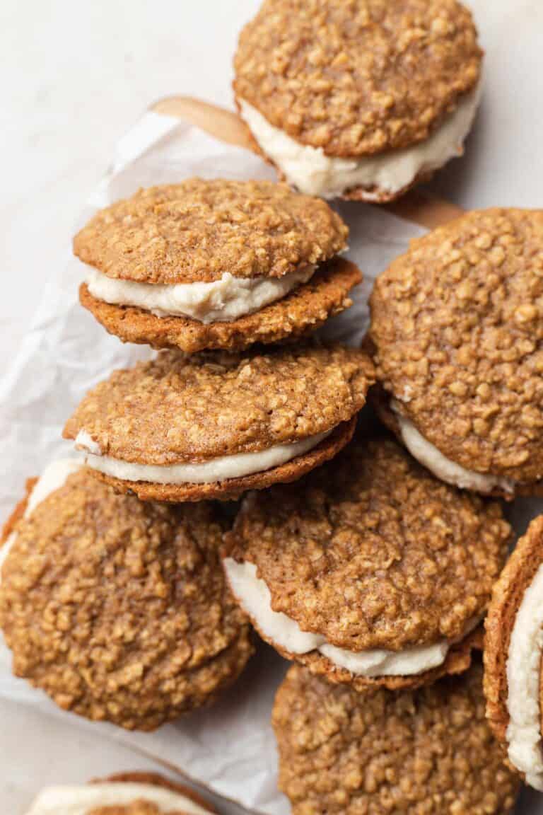 Soft & Chewy Oatmeal Creme Pies - Bake & Bacon