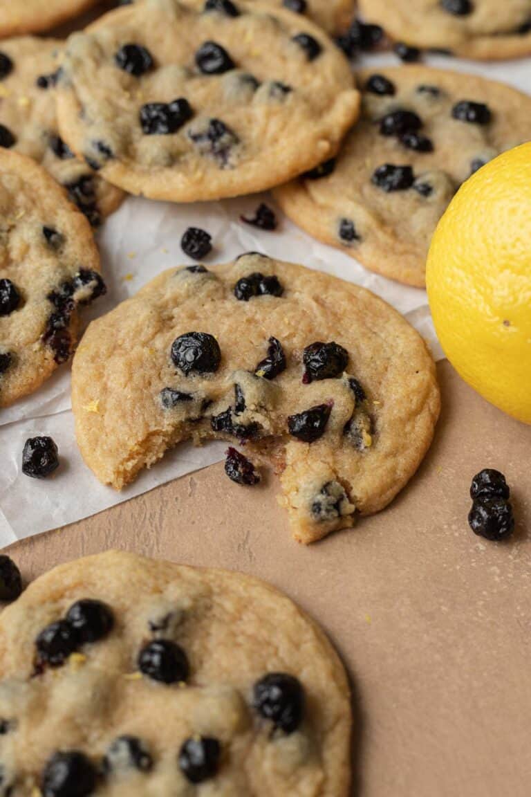Lemon Blueberry Cookies - Bake & Bacon