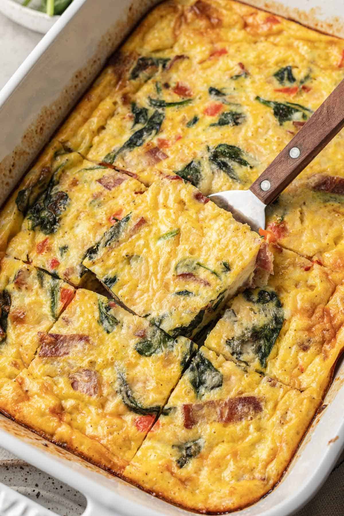 Easy Meal Prep Cottage Cheese Egg Bake - Bake & Bacon