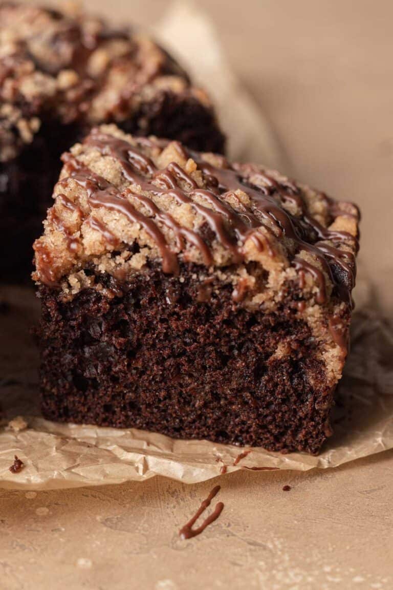 Rich Chocolate Coffee Cake with Easy Streusel Topping - Bake & Bacon