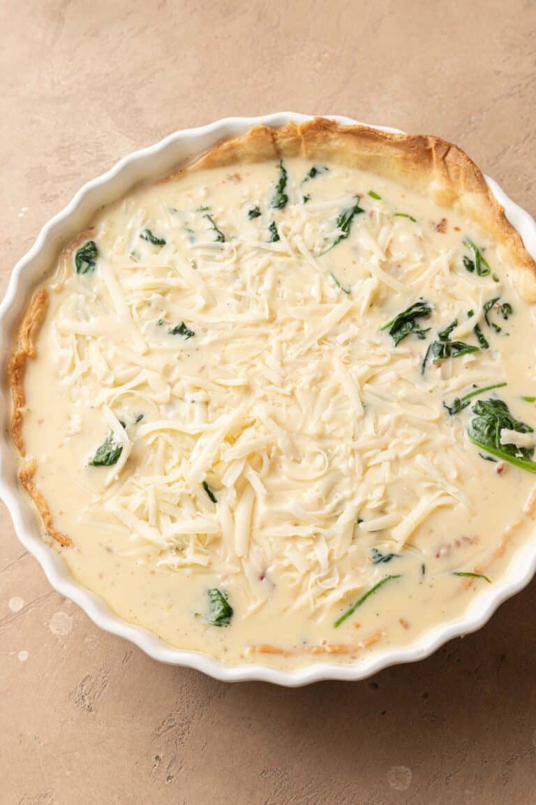 Easy-to-Make Bacon and Spinach Quiche - Bake & Bacon